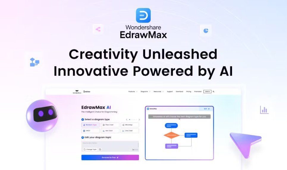 Wondershare EdrawMax - Creativity unleashed innovative diagramming powered by AI | Steemhunt
